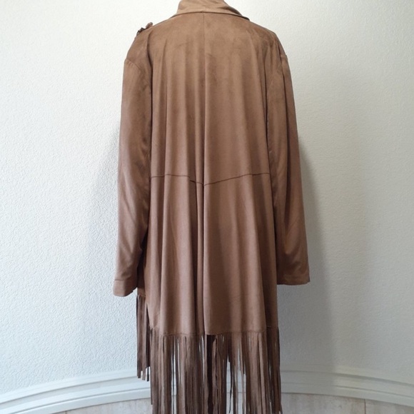 Chico's | Jackets & Coats | Chicos Indian Fringe Jacket Wrap | Poshmark